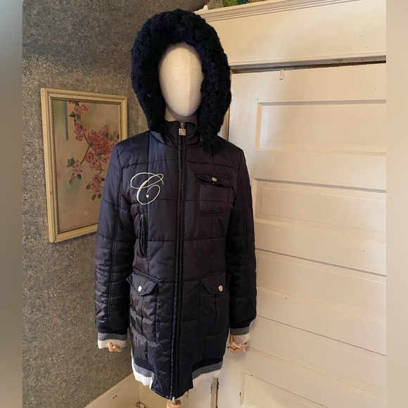 COOGI | Jackets & Coats | Coogi Black Puffer Winter Coat Hooded Jacket ...